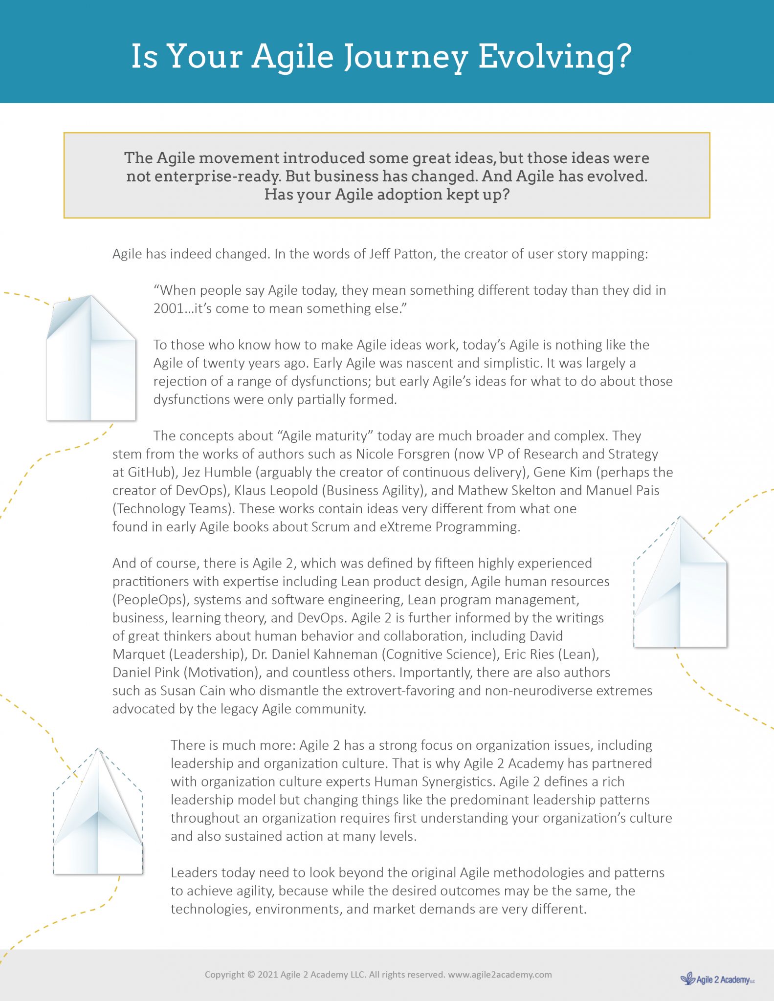 Is Your Agile Journey Evolving Cc Pace